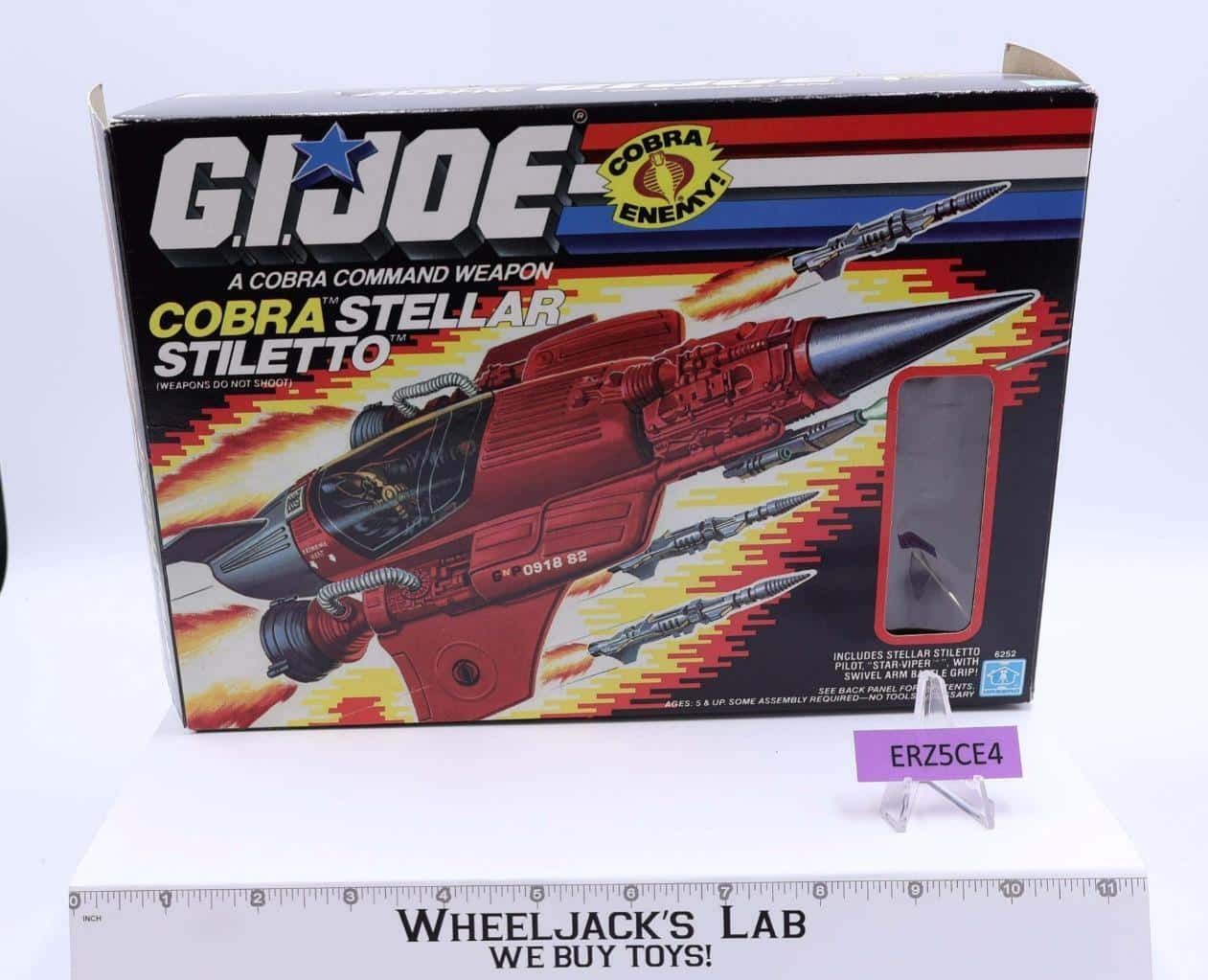 Cobra Stellar Stiletto W/Star Viper W/Box 100% Complete GI Joe 1987 ...