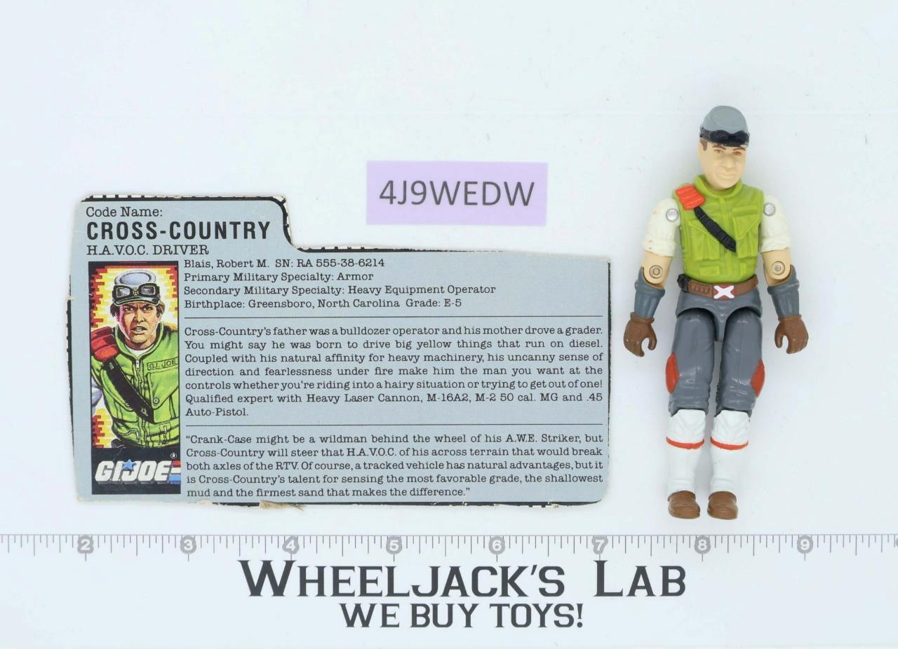 Cross Country V1 100% Complete G.I. Joe 1986 Hasbro Vintage Action ...