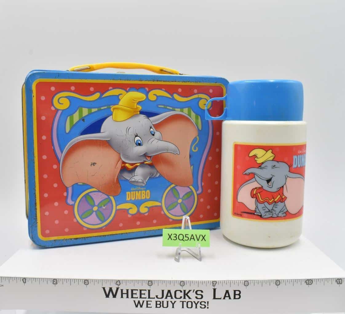 Dumbo Disney Metal Lunchbox W/Thermos 1998 Thermos Brand - Wheeljack's Lab