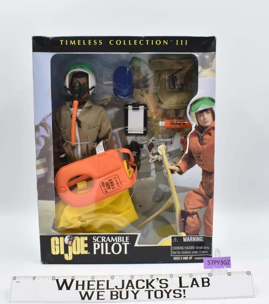 Scramble Pilot RARE BLACK GI Joe Timeless Collection III MISB NEW ...