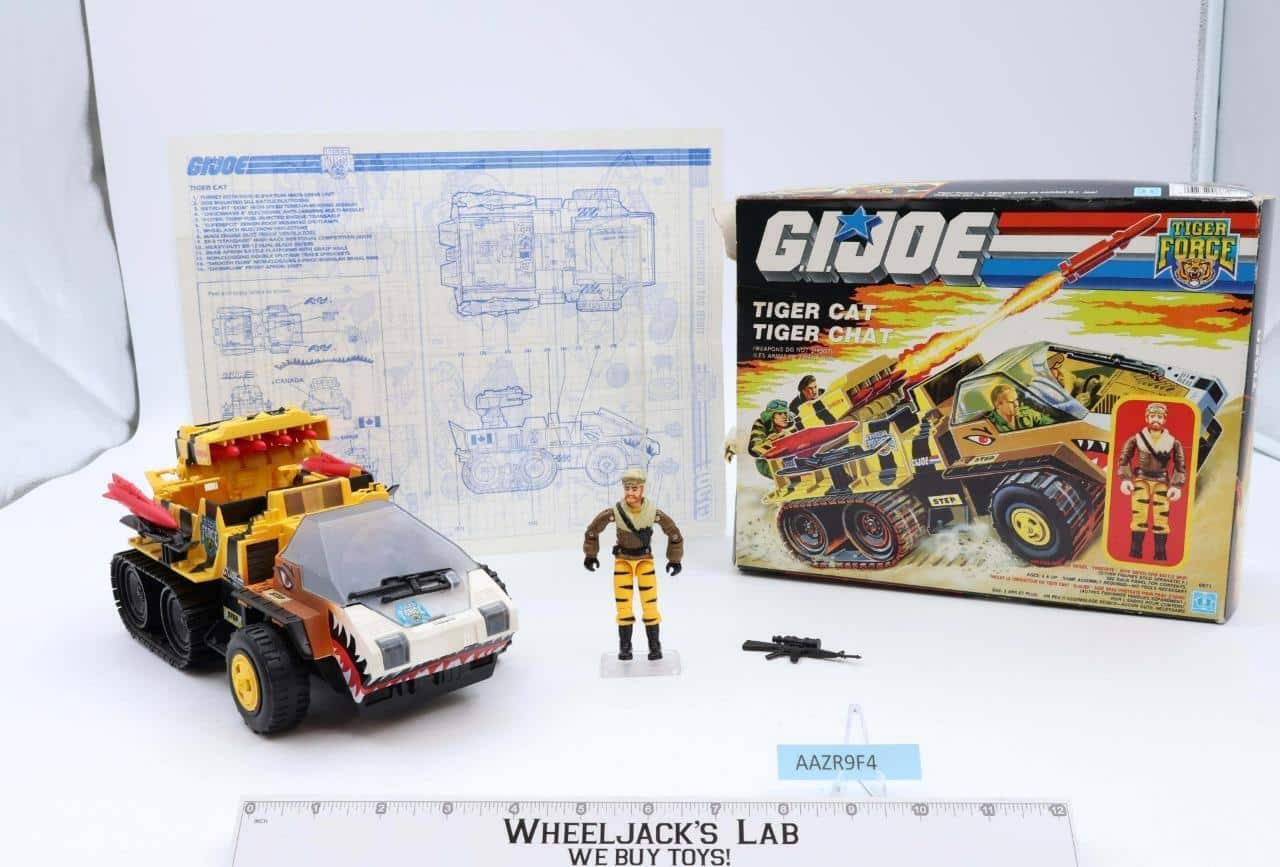 Tiger Cat 100% Complete W/BOX 1988 GI Joe Vintage Hasbro Vehicle Action ...