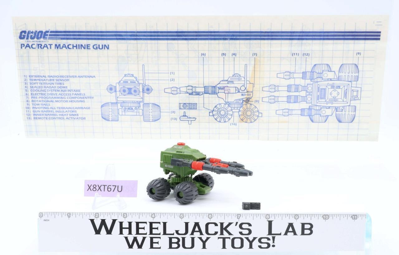 Pac/Rat Machine Gun 100% Complete G.I. Joe 1983 Hasbro Action Figure ...