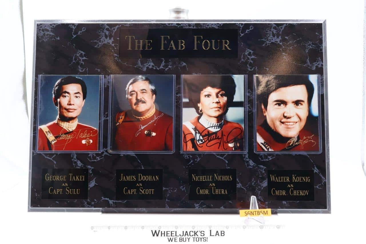 Star Trek The Fab Four Limited Edition AUTOGRAPHED Plaque - Wheeljack's Lab