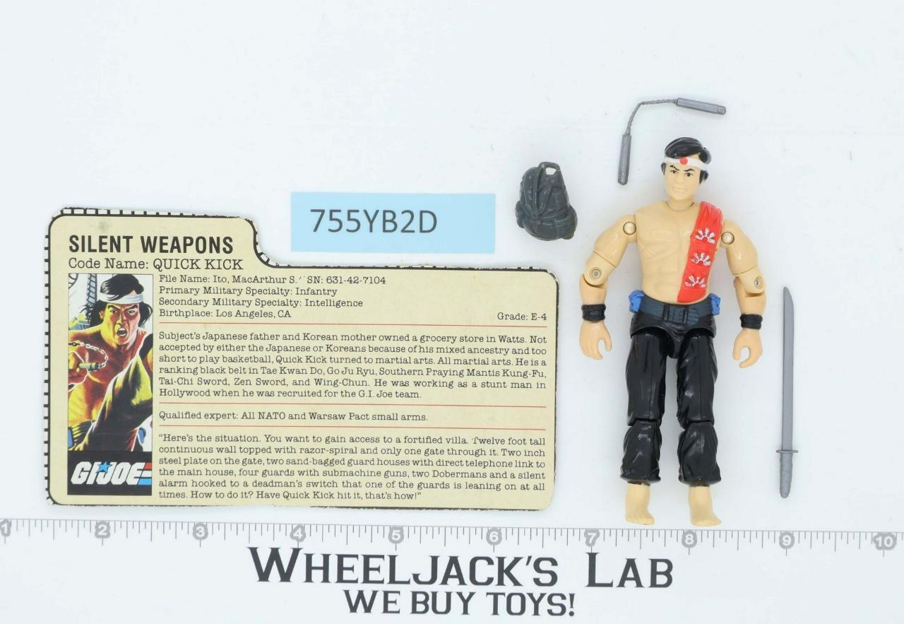 Quick Kick V1 100% Complete G.I. Joe 1985 Hasbro Vintage Action Figure ...