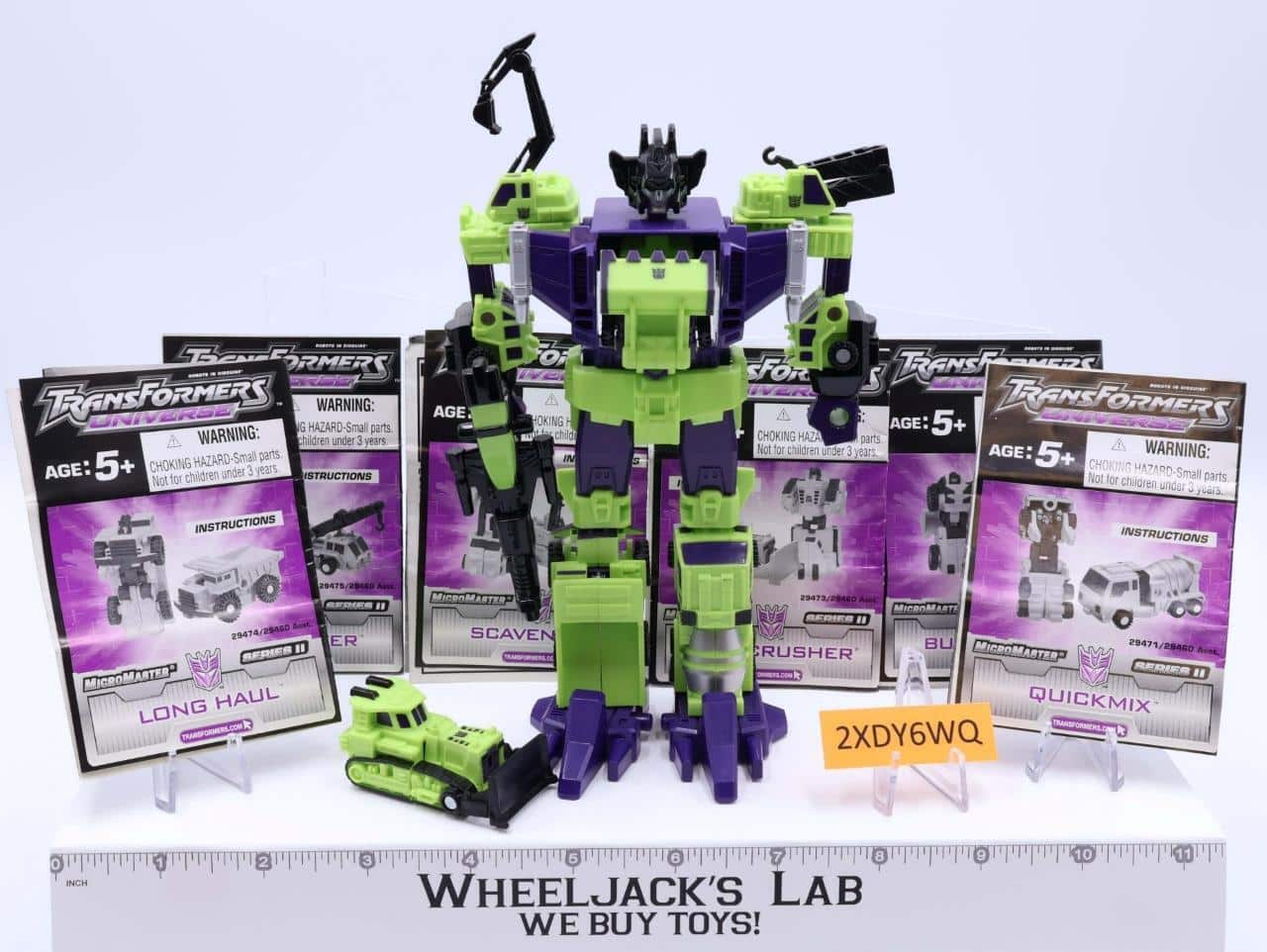 Devastator 100% Complete Transformers Universe Micromaster 2004 Hasbro ...