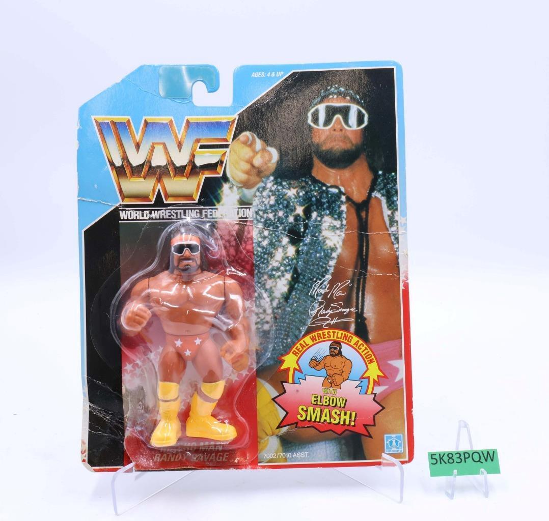 Macho Man Randy Savage WWF Wrestling Action Figure 1990 Hasbro NEW MOSC ...