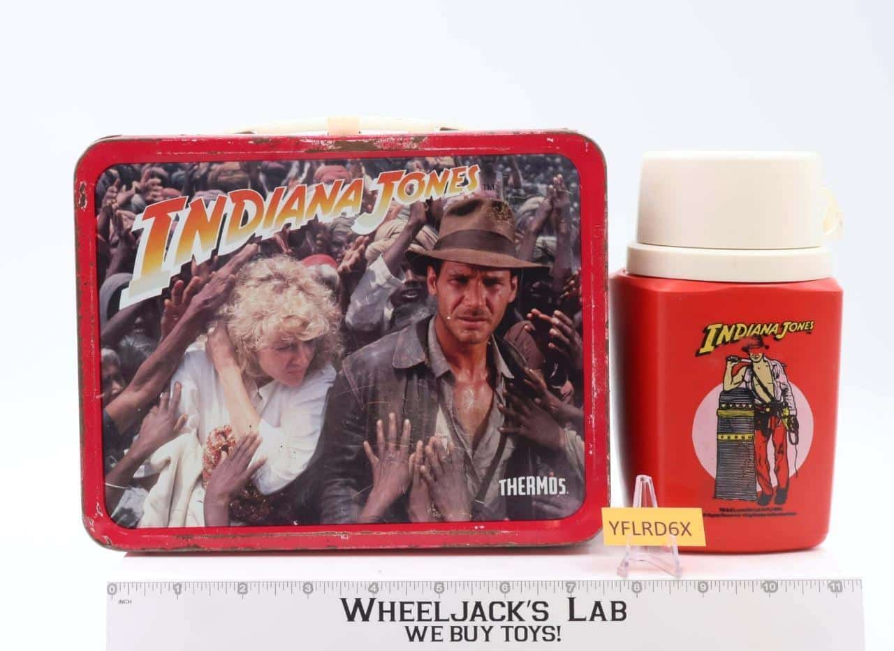 Indiana Jones Metal Lunchbox w/ Thermos 1984 Aladdin Industries ...