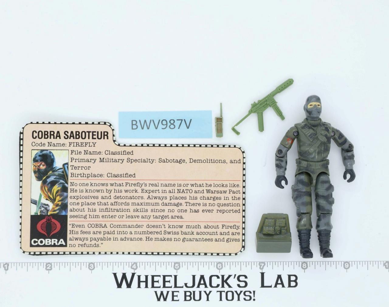 Firefly V1 100% Complete G.I. Joe 1984 Hasbro Vintage Action Figure ...