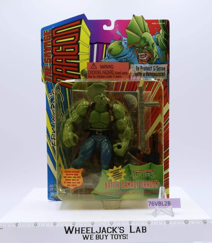 Battle Damage Dragon The Savage Dragon TMNT 1995 Playmates Erik Larsen ...