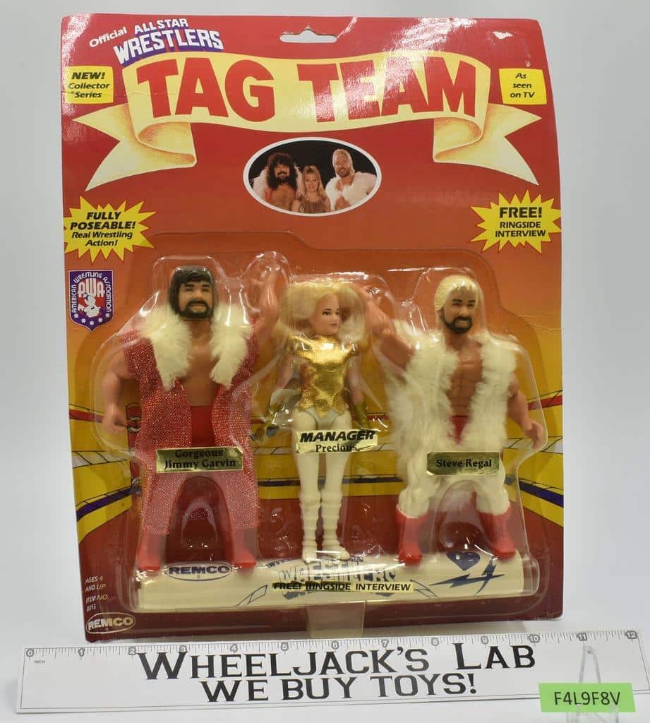 Jimmy Garvin & Steve Regal Tag Team AWA All-Star Wresting 1985 Remco ...