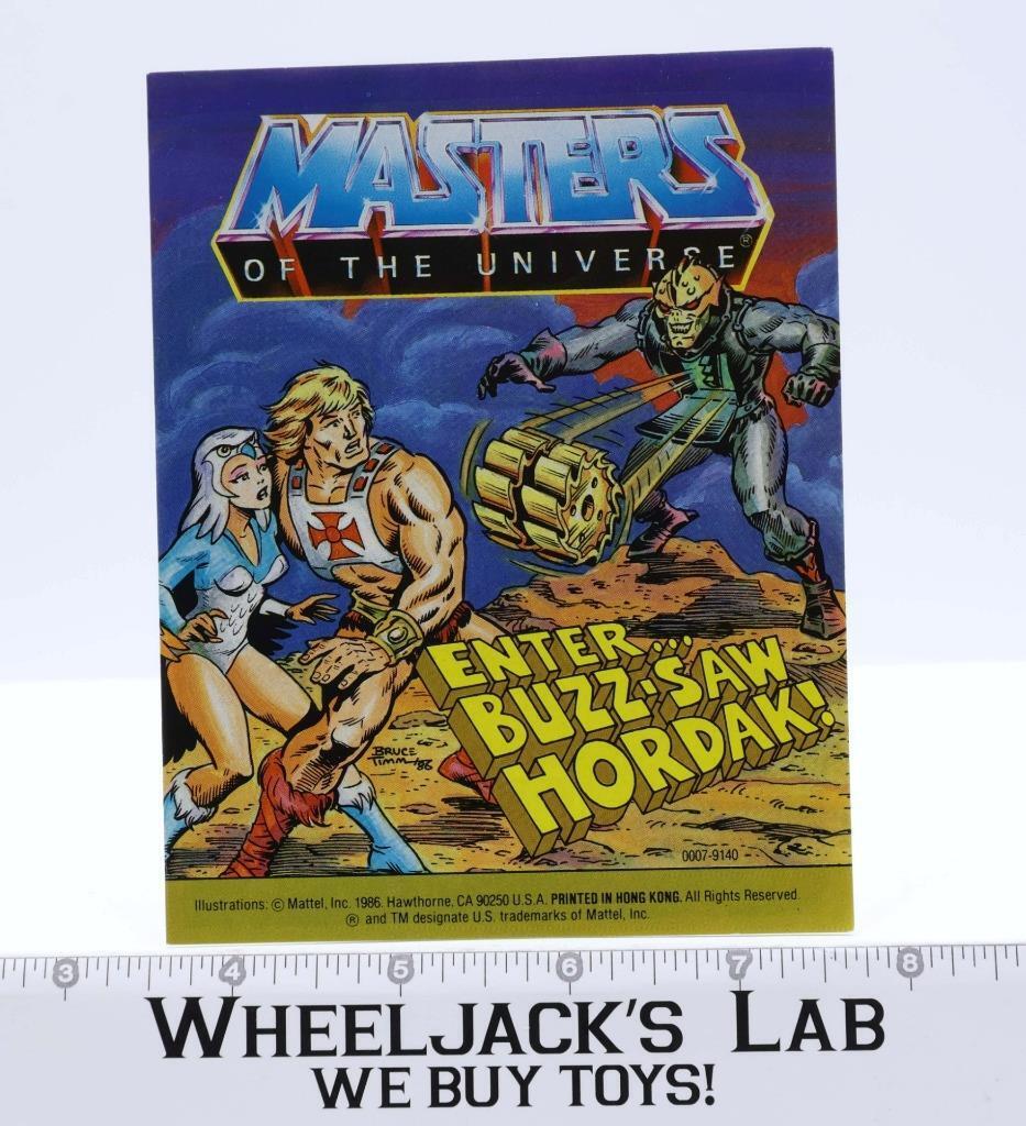 Enter Buzz-Saw Hordak 1986 Mini Comic He-Man Masters of the Universe ...