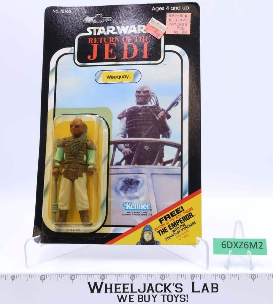 Weequay 65 Back-C Star Wars ROTJ 1983 Kenner Action Figure NEW MOSC ...