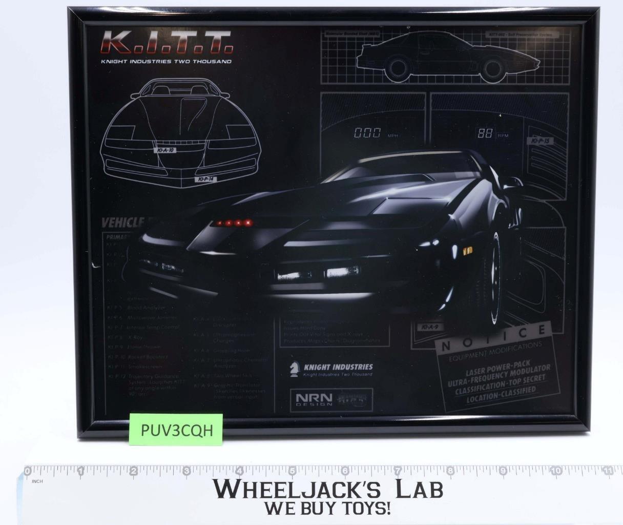 Framed K.I.T.T. Knight Rider Car 8 x 10 - Wheeljack's Lab