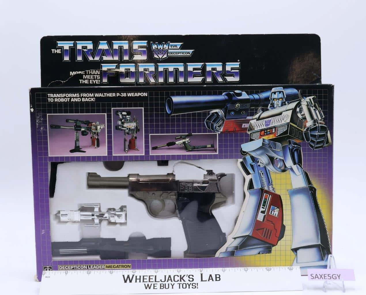 Megatron 100% Complete W BOX 1985 Vintage Hasbro G1 Transformers Action ...