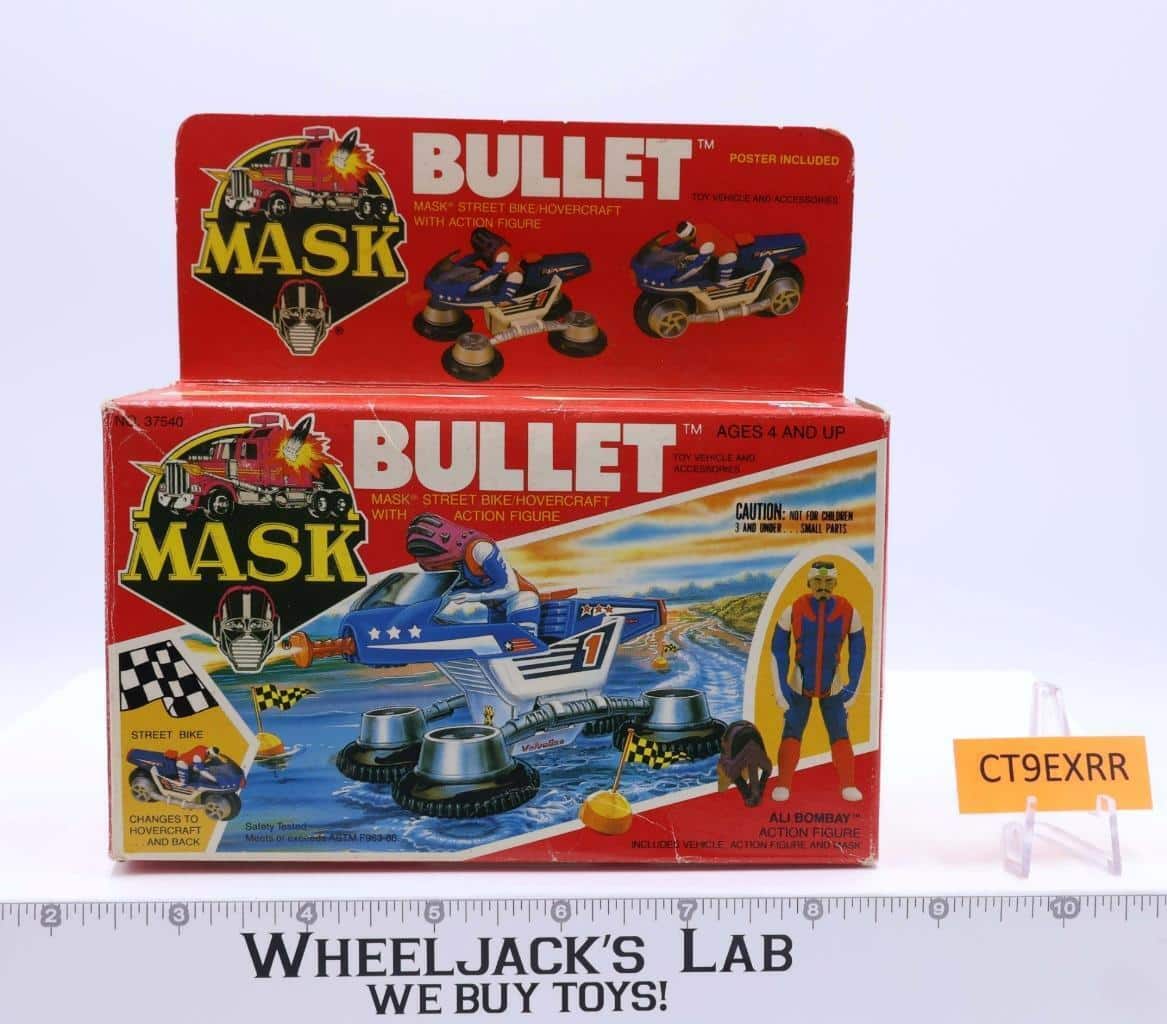 Bullet W/ Ali Bombay 100% Complete M.A.S.K. 1985 Kenner Action Figure ...
