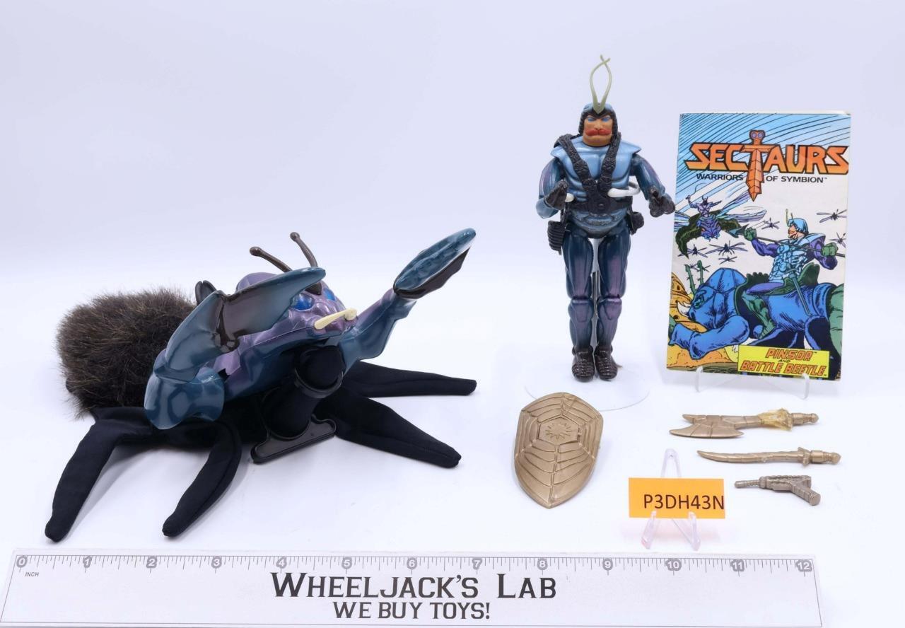 Pinsor W/ Battle Beetle Complete Sectaurs Warriors of Symbion 1984 ...