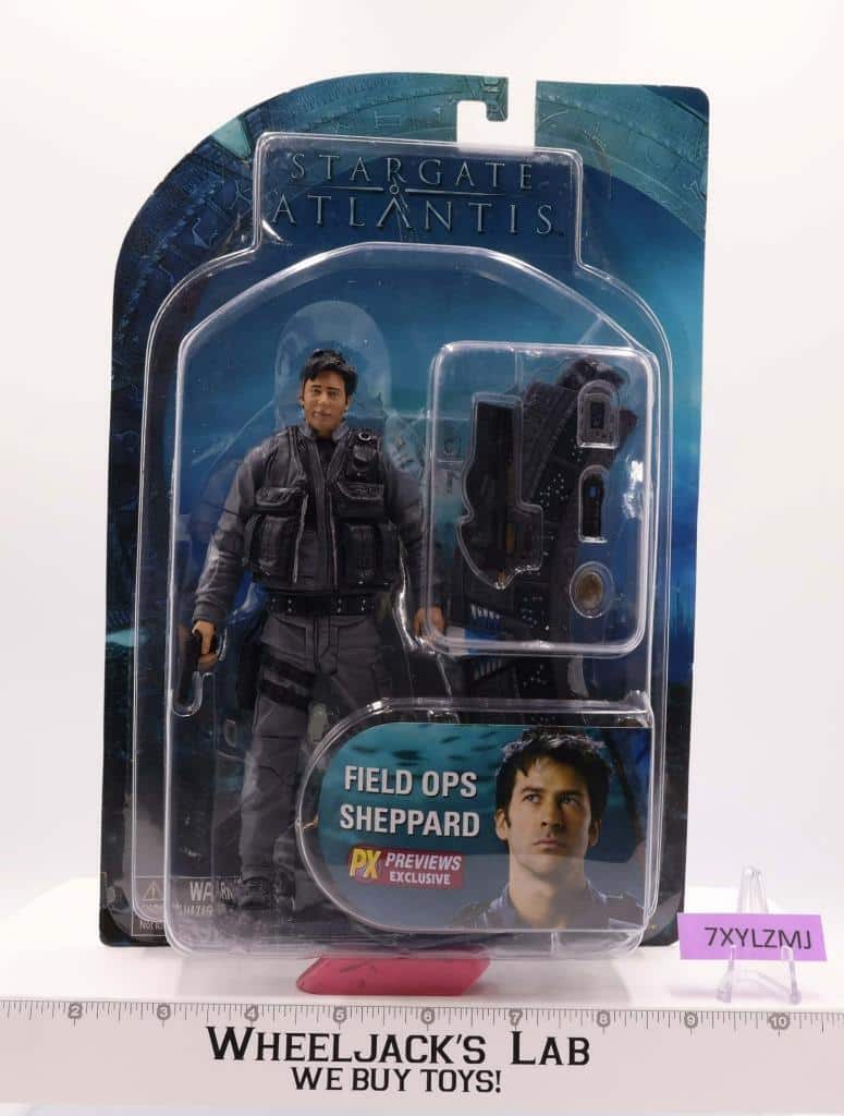 Field Ops Sheppard Stargate Atlantis Series 1 Exclusive MOSC Diamond Select Toys - Wheeljack's Lab