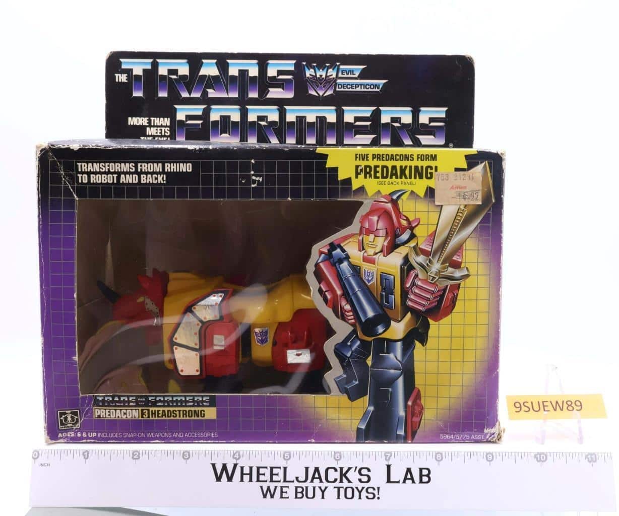 Headstrong Complete W/ Box 1986 Vintage Hasbro Action Figure G1 ...