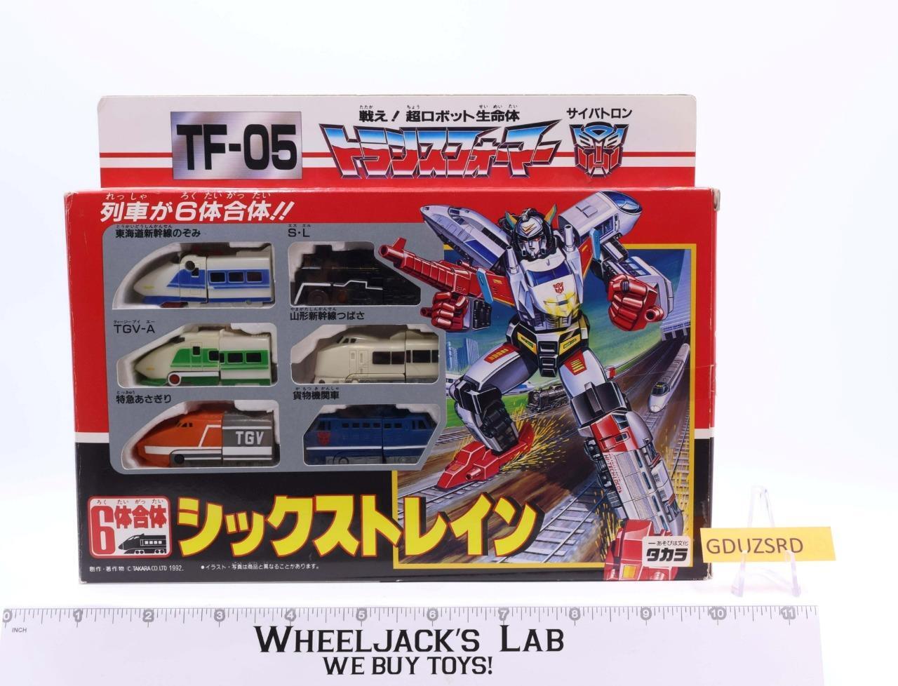 TF-05 Six Train Transformers 1992 Takara Action Figure - Wheeljack's Lab
