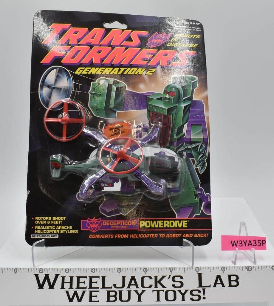 Powerdive Rotor Force Decepticon G2 Transformers 1993 Hasbro Figure ...