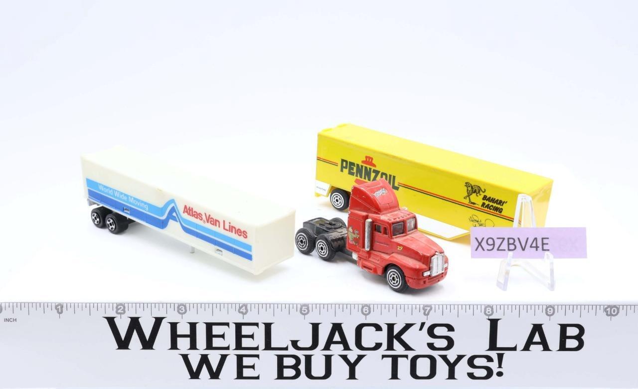 Racing Champions Semi Truck Set 1988-89 Vintage Galoob Micro Machines ...