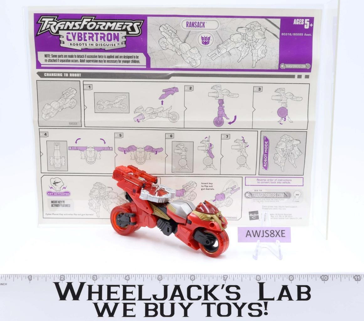 Ransack Cybertron Deluxe 100% Complete 2005 Transformers Hasbro Action ...