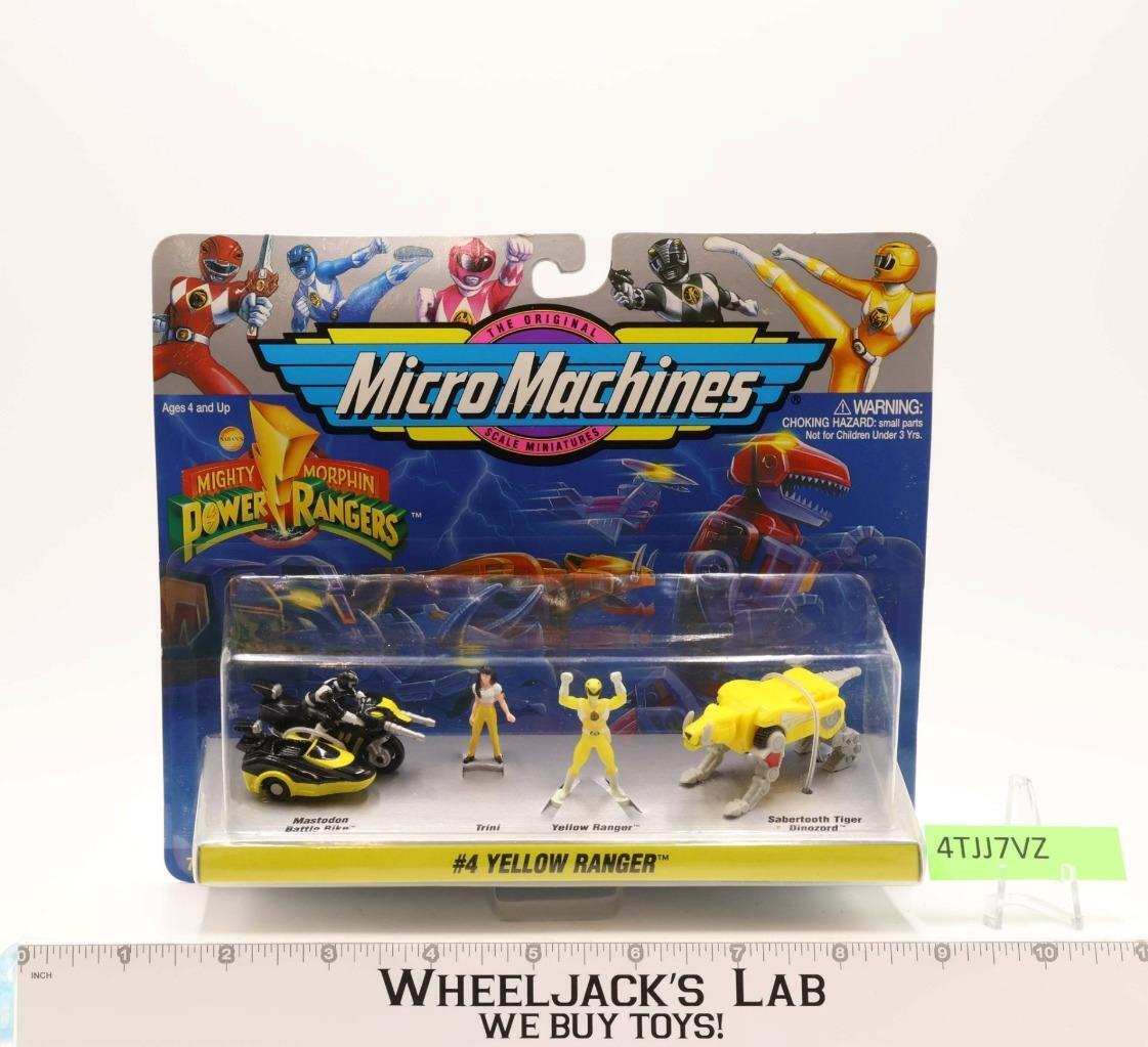 #4 Yellow Ranger Micro Machines Power Rangers 1994 Bandai NEW MISB ...