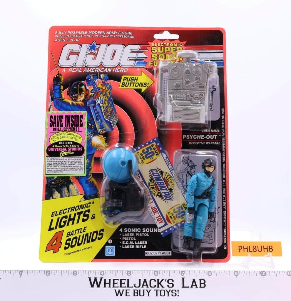 Psyche-Out GI Joe 1991 Hasbro Vintage Action Figure NEW MOSC SEALED ...