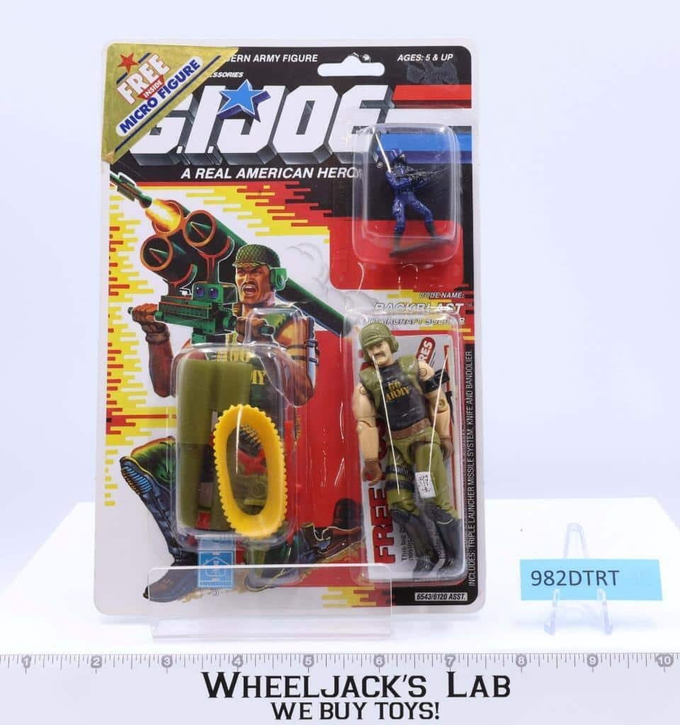 Backblast GI Joe ARAH 1988 Hasbro Action Figure NEW MOSC SEALED ...