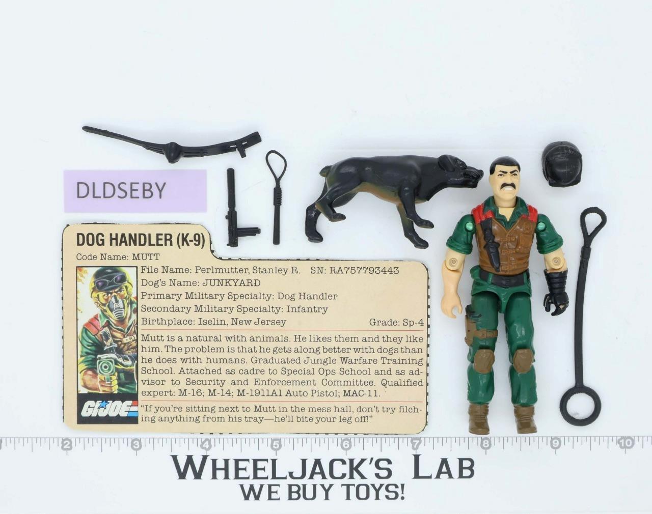 Mutt V1 100% Complete G.I. Joe 1984 Hasbro Vintage Action Figure ...
