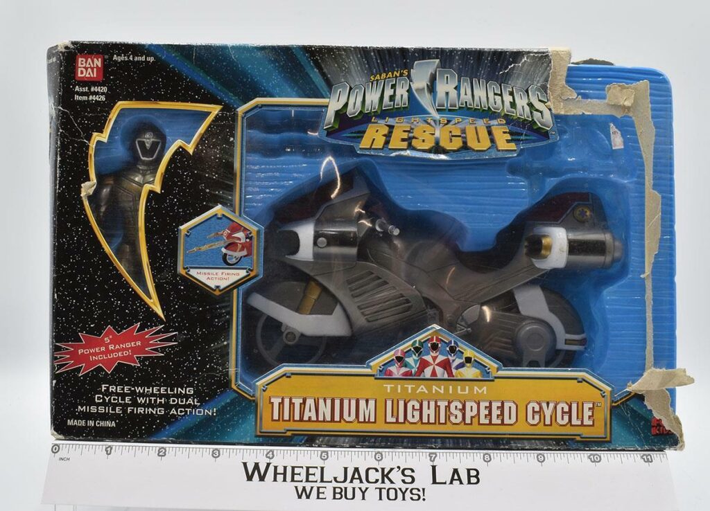 Titanium Lightspeed Cycle Saban's Power Rangers Rescue 1999 Bandai ...