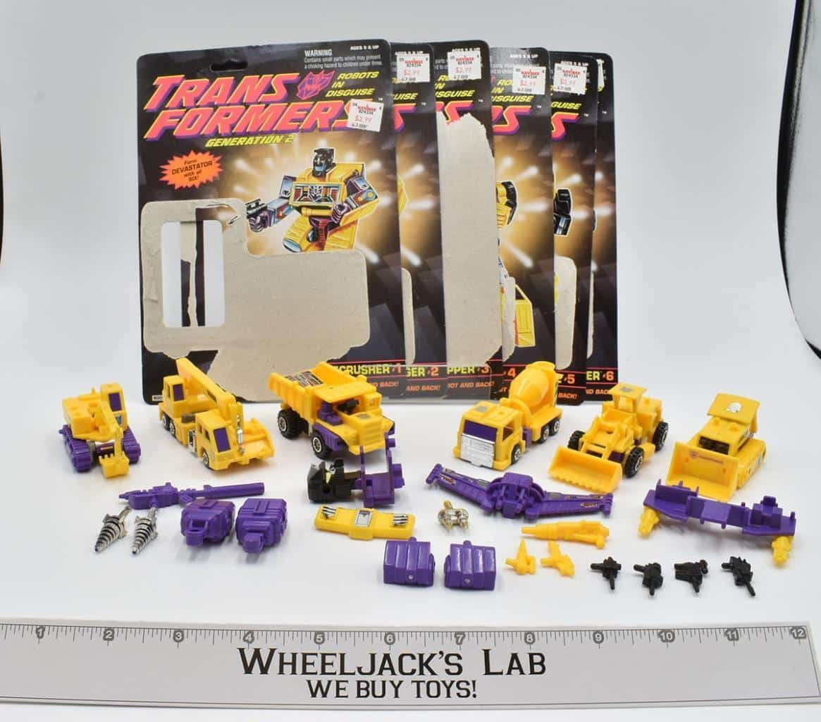 G2 Devastator W/Cardbacks 100% Complete 1993 Vintage Hasbro ...