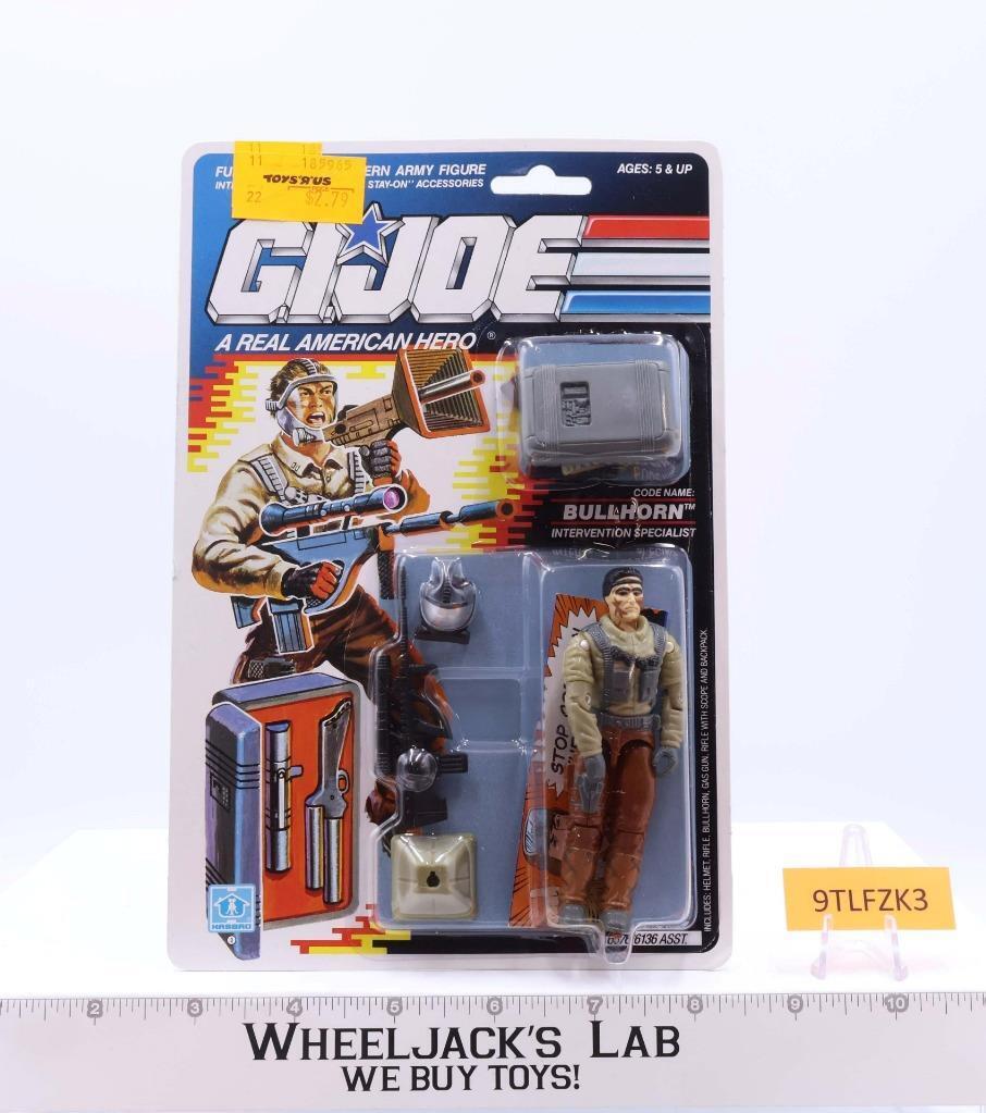 Bullhorn GI Joe 1989 Hasbro Vintage Action Figure NEW MOSC SEALED ...