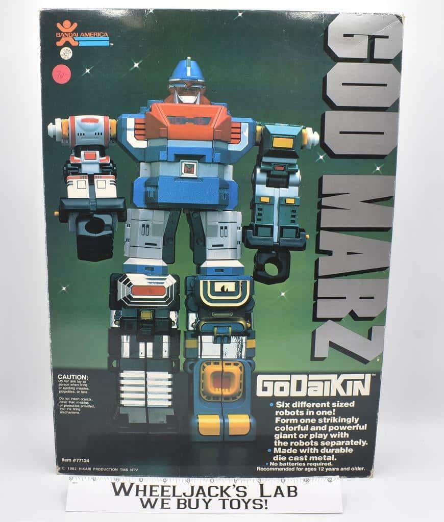God Marz MINTY W NICE Box 100% Complete Godaikin 1982 Bandai Popy ...