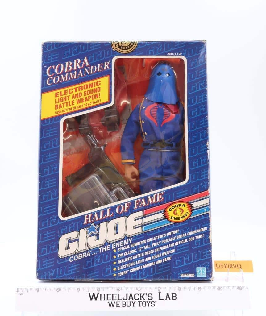 Cobra Commander GI Joe 12" Hall of Fame MISB 1991 Action Figure ...