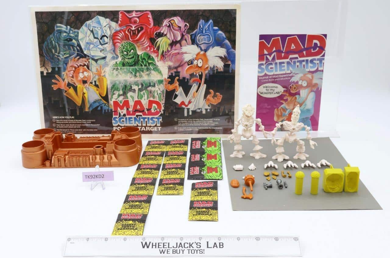 Monster Lab + Poster Mad Scientist 1987 Mattel Vintage Action Figure ...