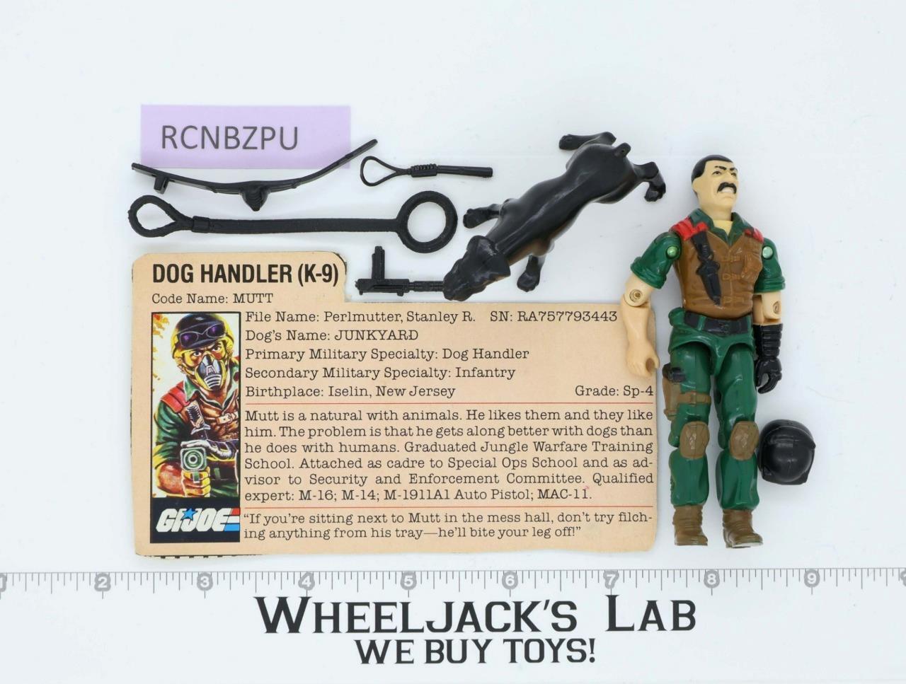 Mutt V1 100% Complete G.I. Joe 1984 Hasbro Vintage Action Figure ...