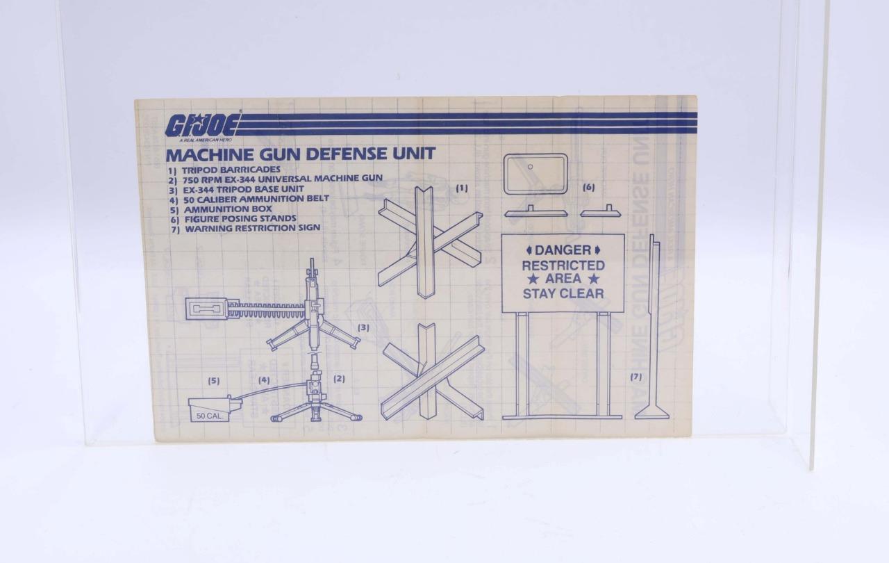 Machine Gun Defense Unit 1984 ORIGINAL Instructions / Blueprints G.I ...