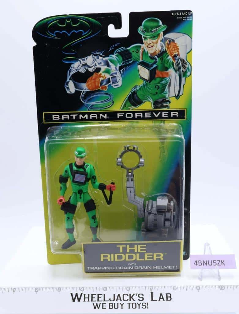 The Riddler W/Tapping Brain-Drain Helmet Batman Forever 1995 Kenner ...