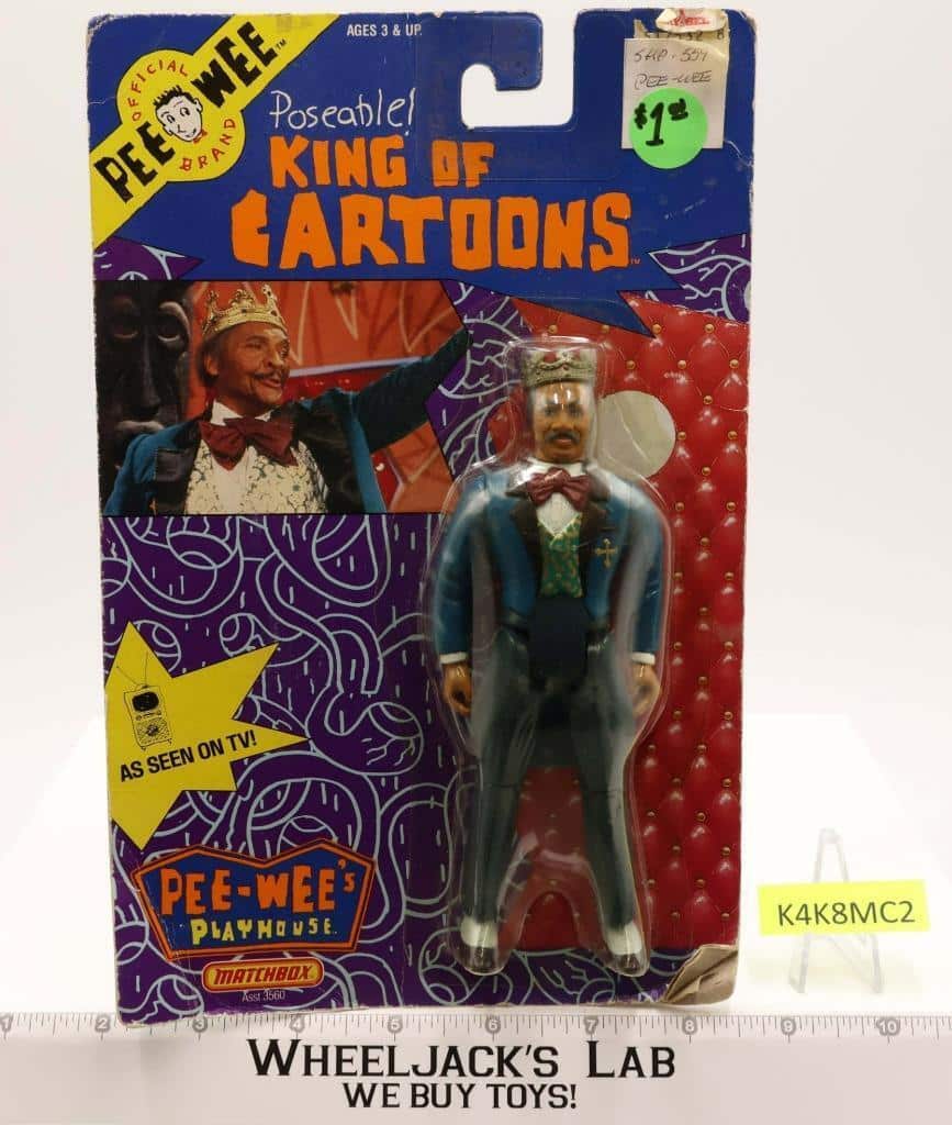King of Cartoons Pee-Wee Herman Poseable 1988 Matchbox Vintage NEW ...