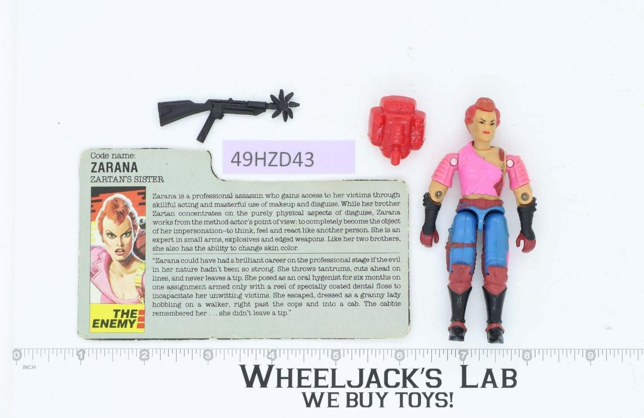 Zarana V1 100% Complete G.I. Joe 1986 Hasbro Vintage Action Figure ...