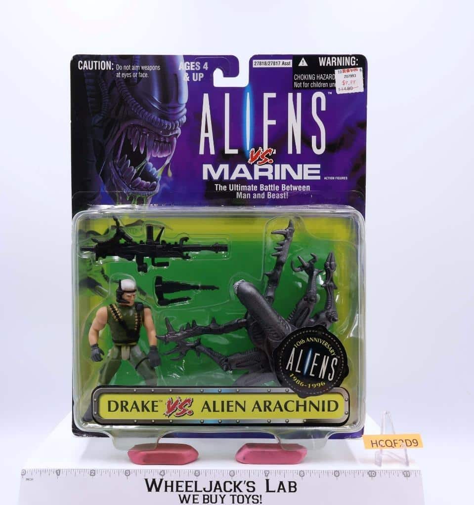 Drake VS. Alien Arachnid 1996 Kenner Action Figure NEW MOSC SEALED ...