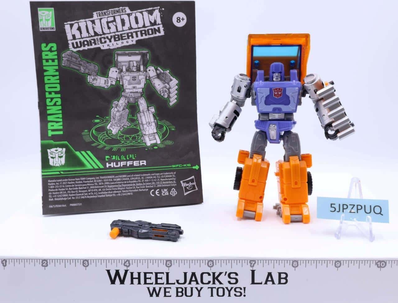 Huffer 100% Complete Transformers War for Cybertron 2021 Hasbro Action ...