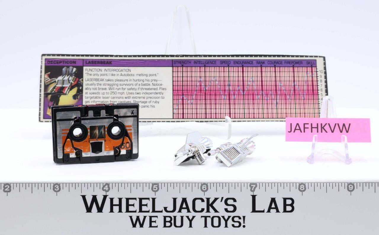 Laserbeak Cassette 100% Complete NEAR MINT 1985 G1 Transformers Condor ...