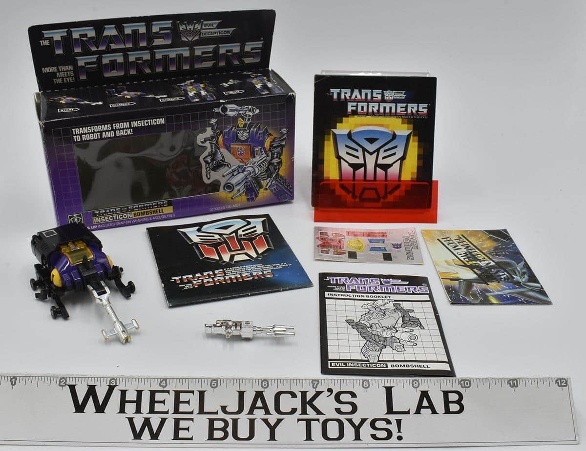 Bombshell w/ Box NR MINT FIG & UNUSED STICKERS 1985 Vintage G1 ...