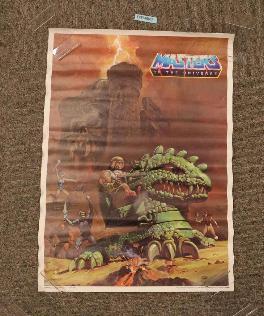 He-Man Masters of the Universe MOTU Dragon Walker 1984 Kellogg’s Poster ...
