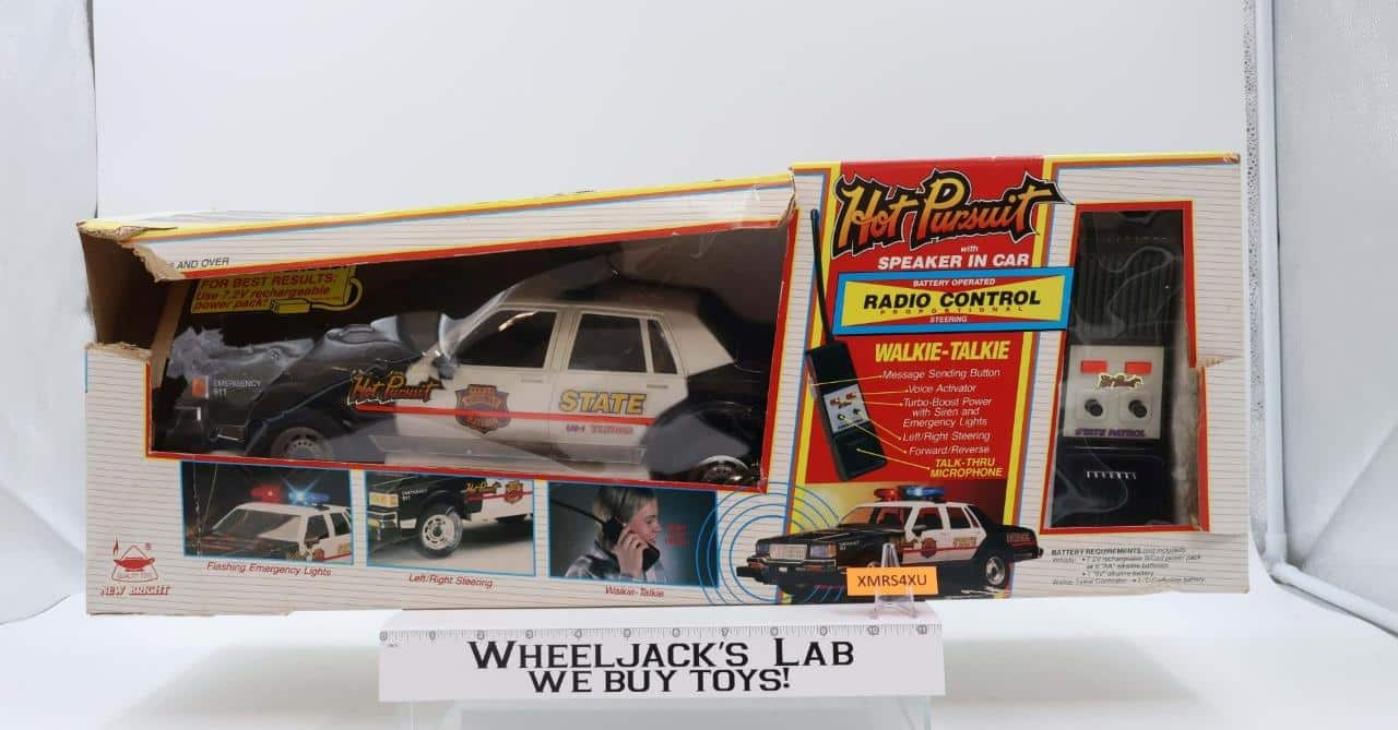 Hot Pursuit Highway Patrol Radio Controlled Car 1990 New Bright Quality ...