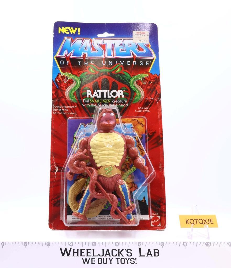 Rattlor RED NECK Masters of the Universe MOTU 1985 Mattel MOSC SEALED ...