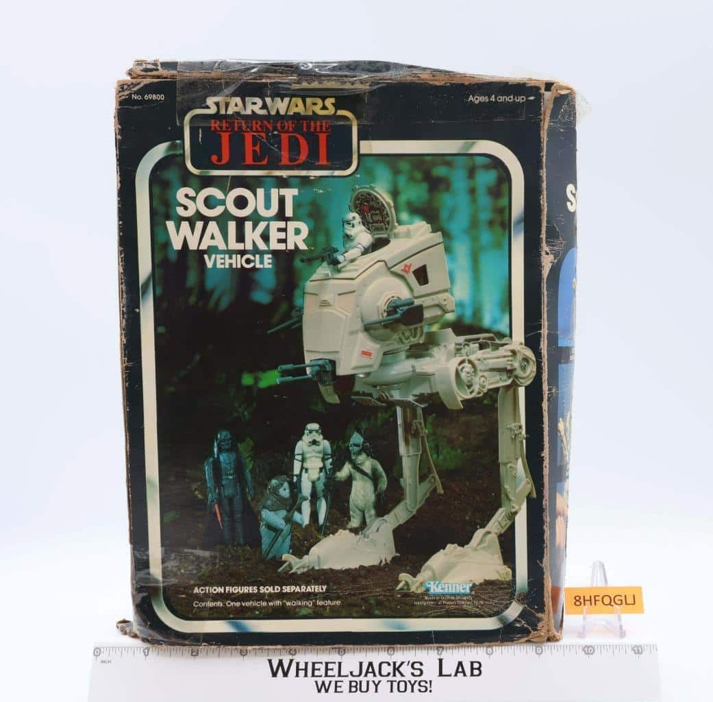Scout Walker AT-ST 100% Complete W/Box Star Wars ROTJ 1980 Kenner ...