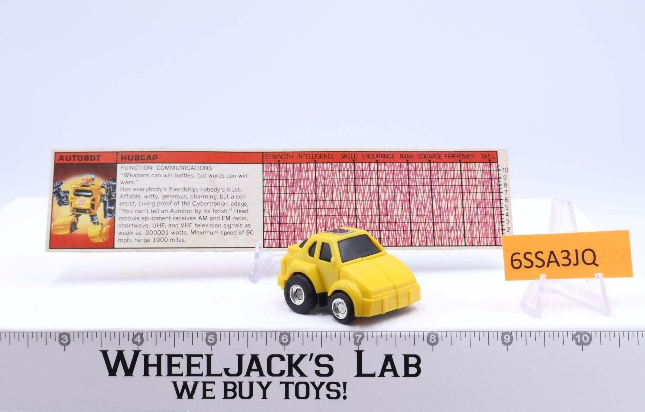 Hubcap 100% Complete 1985 G1 Transformers Hasbro Action Figure Vintage ...